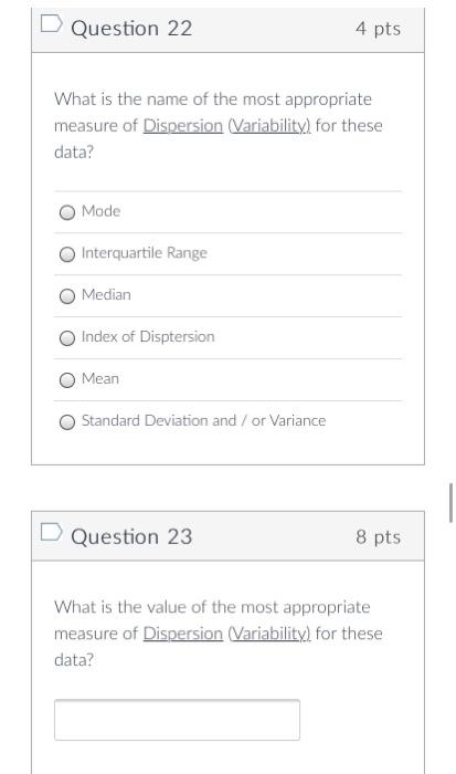 Solved Data Set for Problems 20 - 24 The following data | Chegg.com