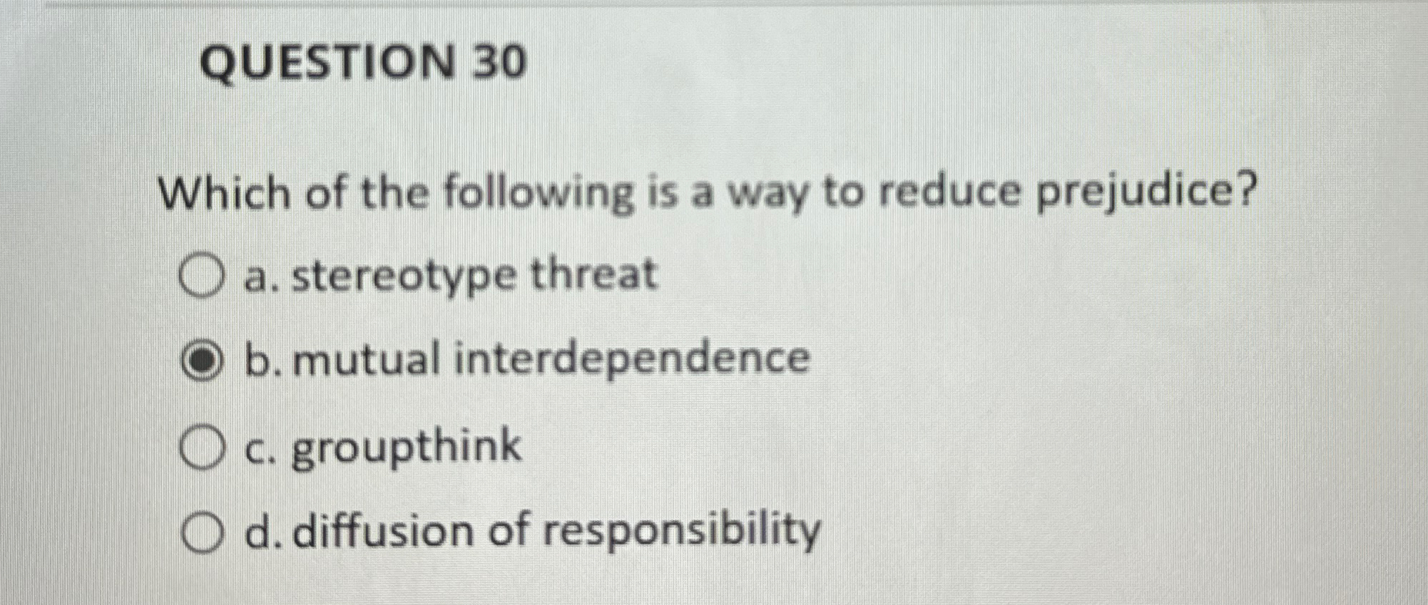 Solved QUESTION 30Which of the following is a way to reduce | Chegg.com
