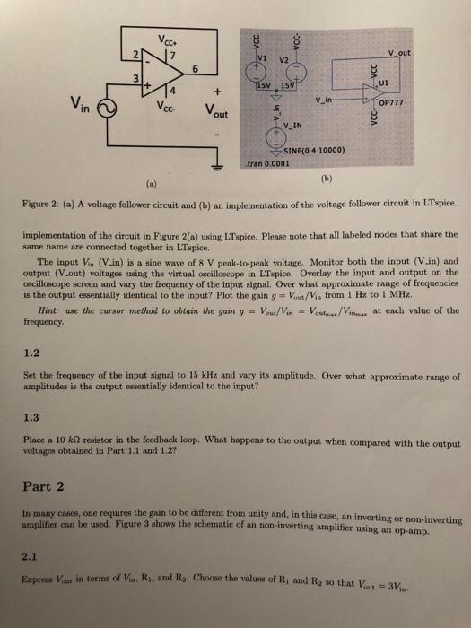 Solved Lab 5: Operational Amplifiers Abstract In this lab, | Chegg.com