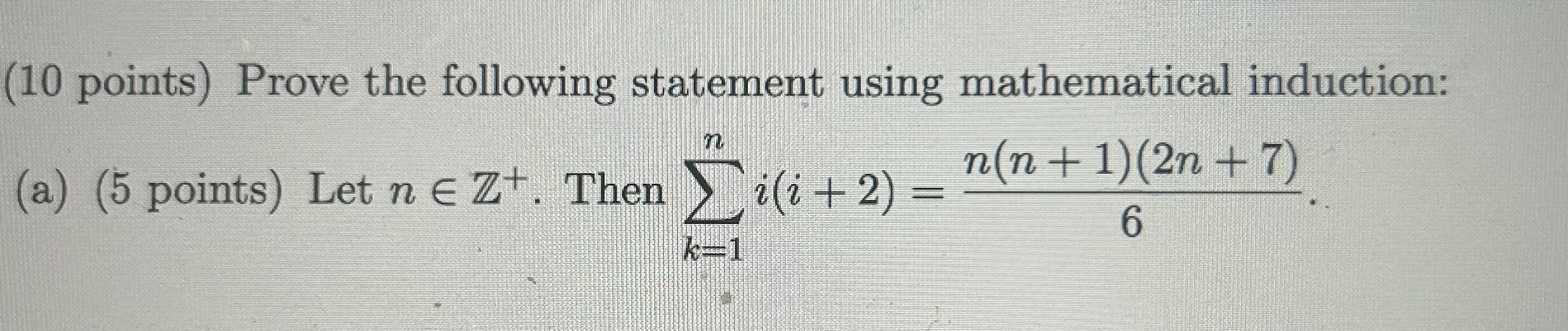 Solved (10 points) Prove the following statement using | Chegg.com Solved (10 points) Prove the following statement using | Chegg.com