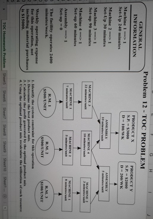 Solved G J Problem 12 - TOC PROBLEM GENERAL INFORMATION | Chegg.com