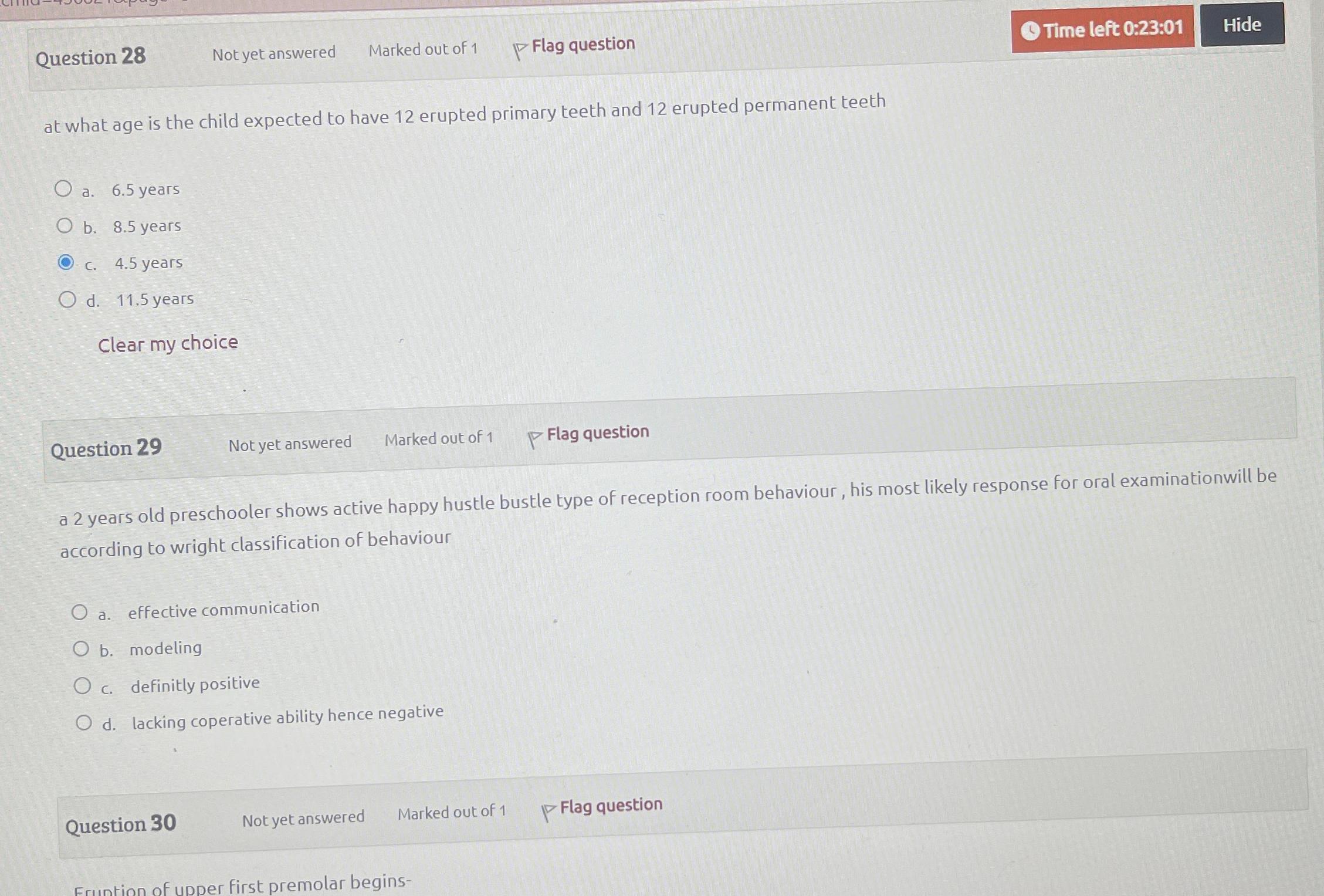 Solved Question 28Not yet answeredMarked out of 1Flag | Chegg.com