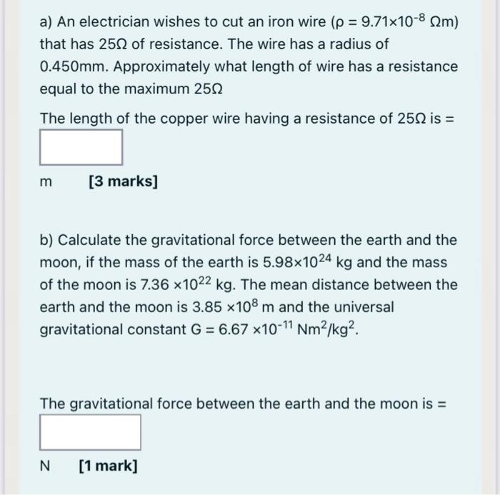 Solved 5 Two Objects With Masses My 2kg And Mg 5kg Are