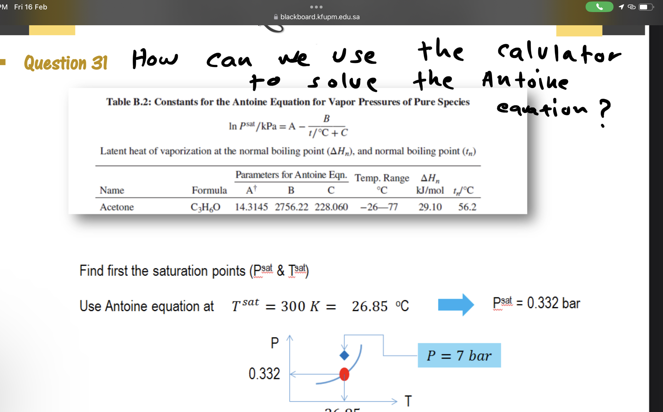 Solved Question 31 ﻿How can we use the calulatorto solve the | Chegg.com