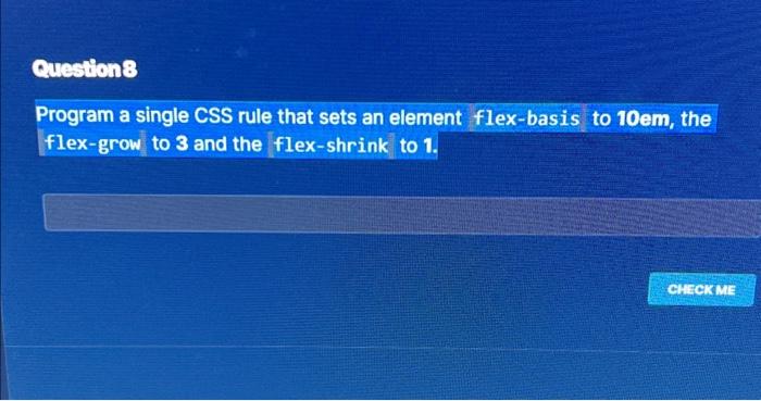Solved Program A Single Css Rule That Sets An Element 3088