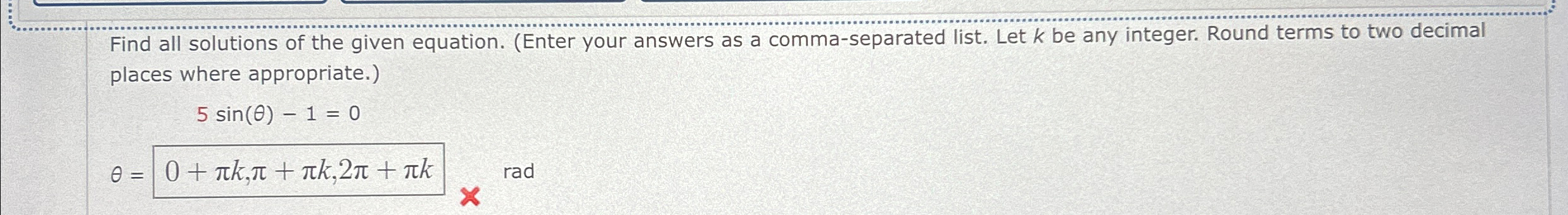 Solved Find all solutions of the given equation. (Enter your | Chegg.com