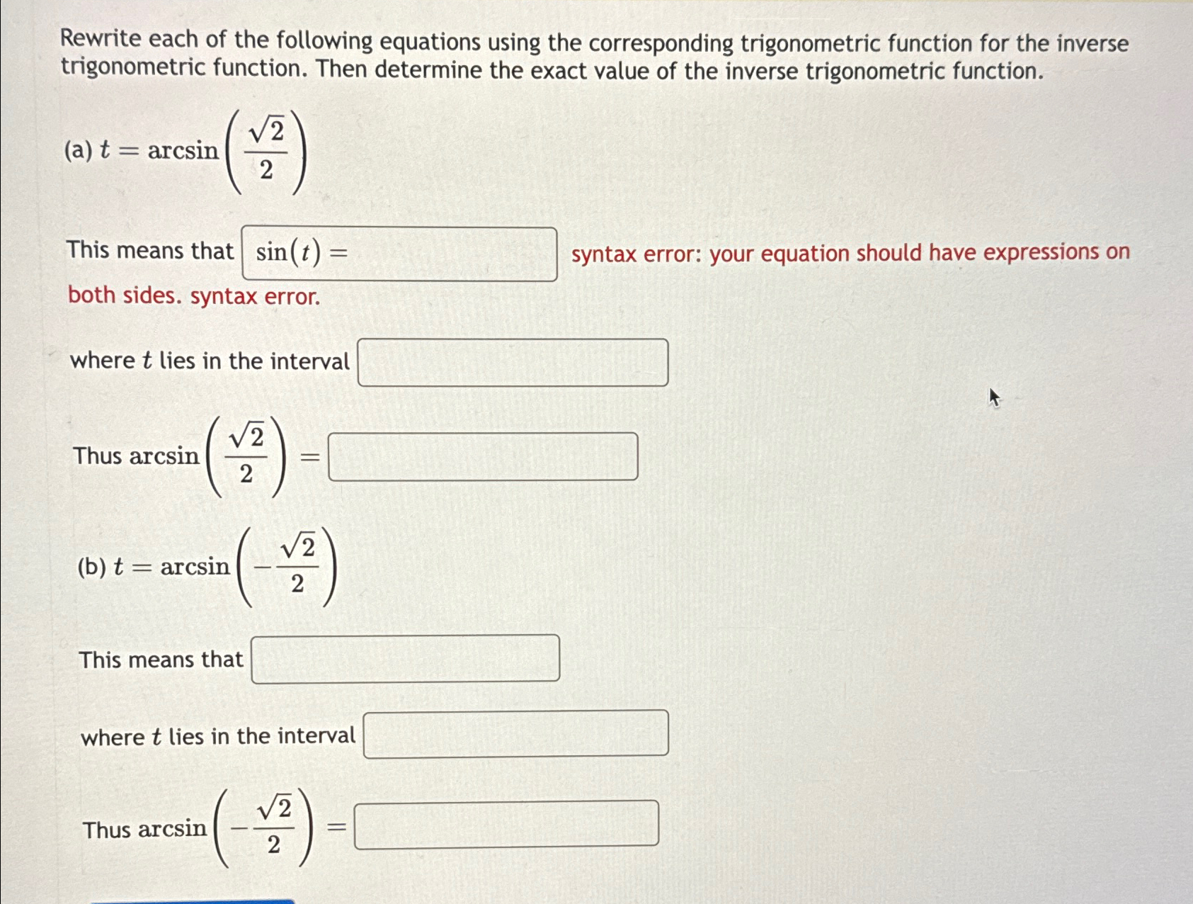 Solved Rewrite each of the following equations using the | Chegg.com