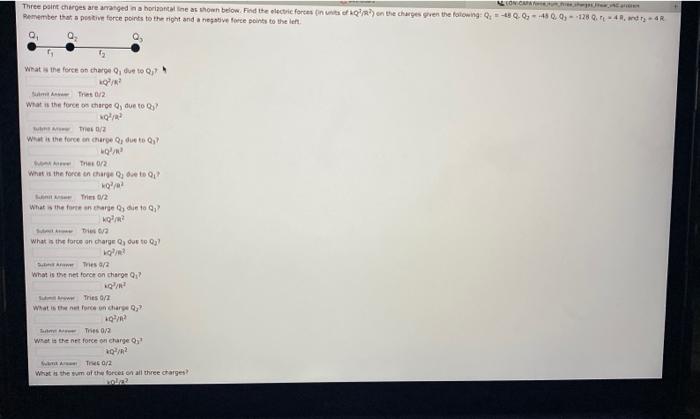 Reviemiter that a posieive force points to the right | Chegg.com