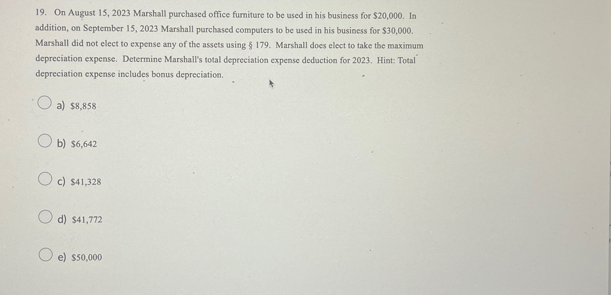 Solved On August 15, 2023 ﻿Marshall purchased office | Chegg.com