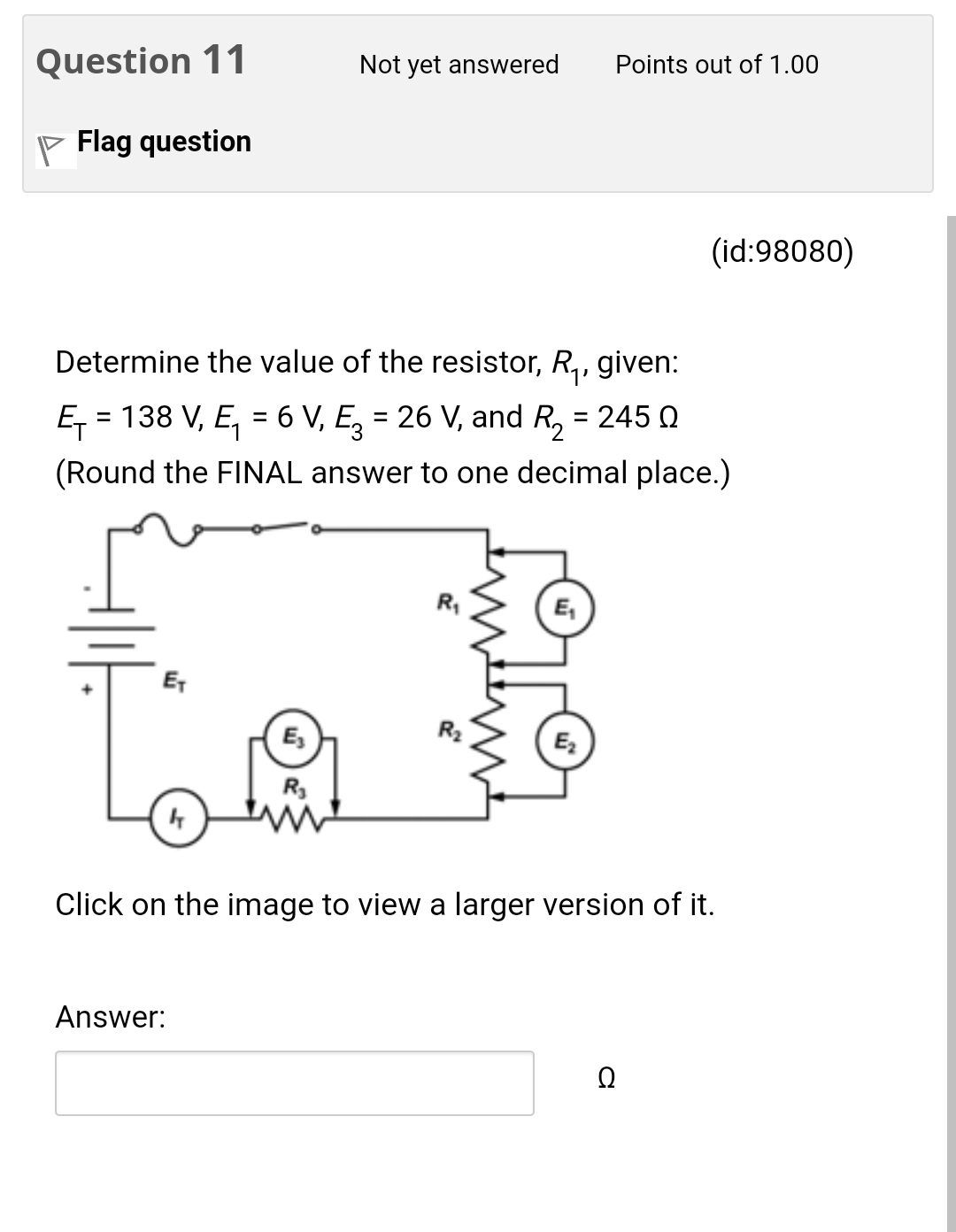 Solved Determine the value of the resistor, R1, given: | Chegg.com