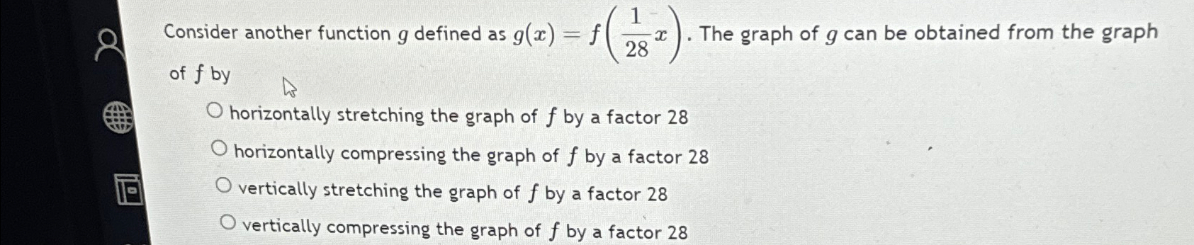 Solved Consider another function g ﻿defined as | Chegg.com
