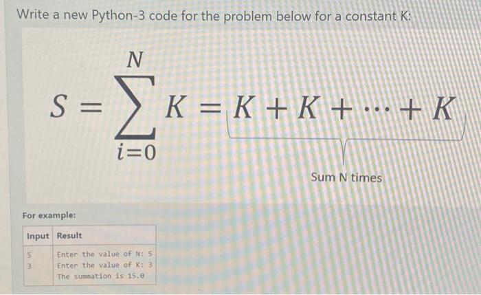 Solved Write A New Python 3 Code For The Problem Below For A 5525
