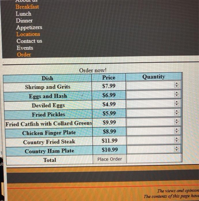 Solved the first two pictures is how my code and page | Chegg.com
