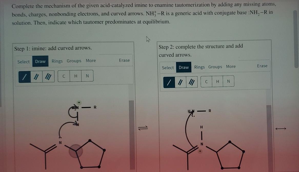 Solved Complete the mechanism of the given acid-catalyzed | Chegg.com