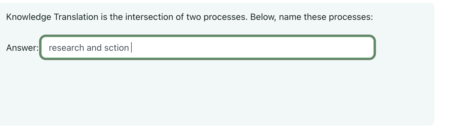 Solved Knowledge Translation is the intersection of two | Chegg.com