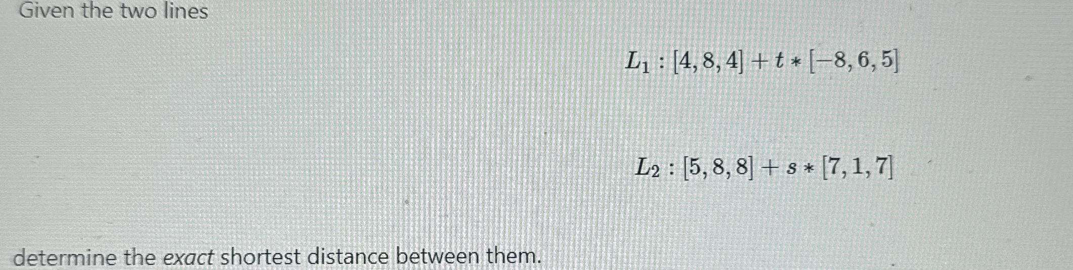 Solved Given the two | Chegg.com
