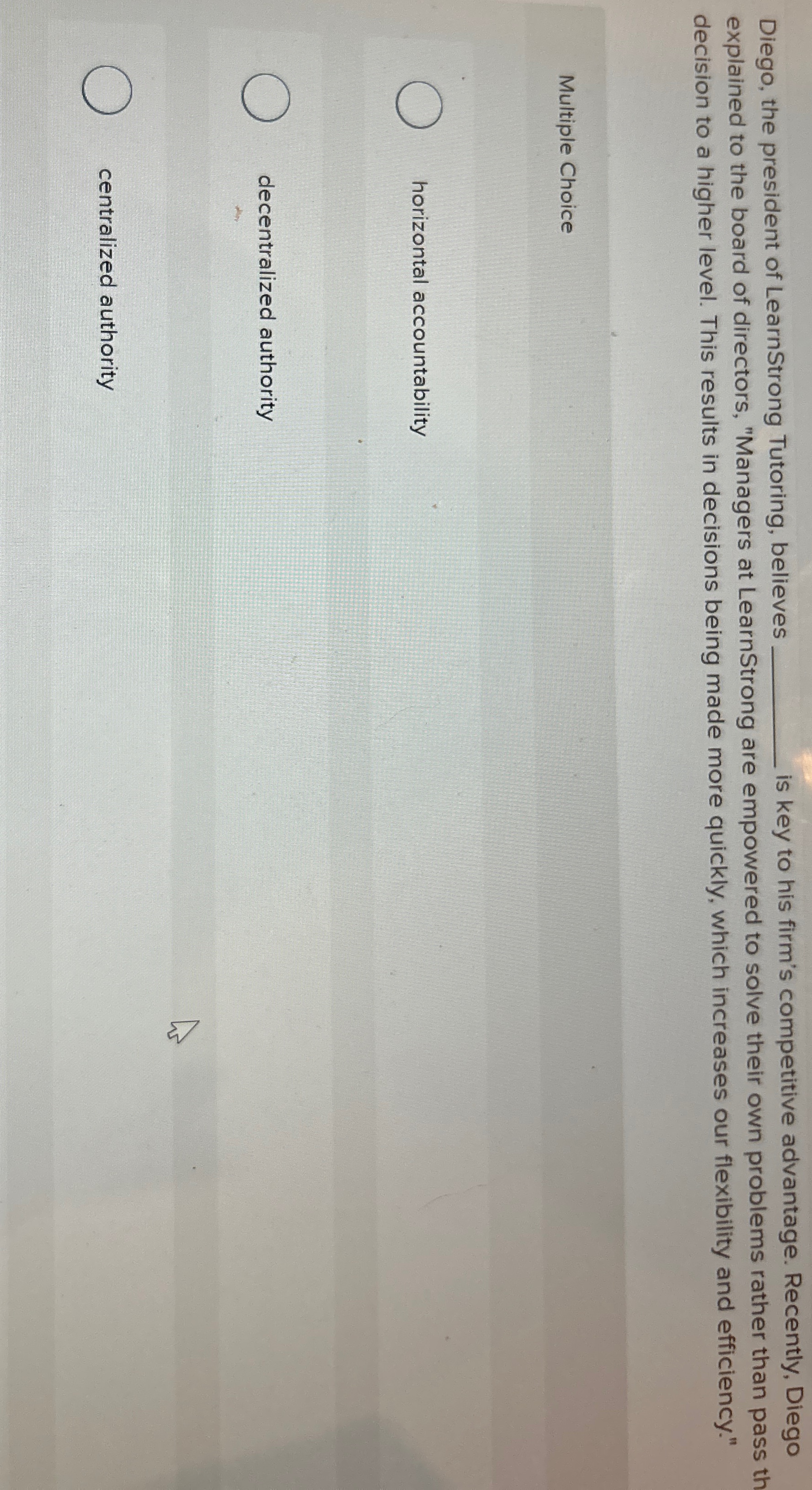 Solved Diego, the president of LearnStrong Tutoring, | Chegg.com