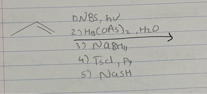 Solved 1) Br2, hu 2) NaNH2 3) Br2 4) NaNH2 5) Et] 6) Na4NH3 | Chegg.com