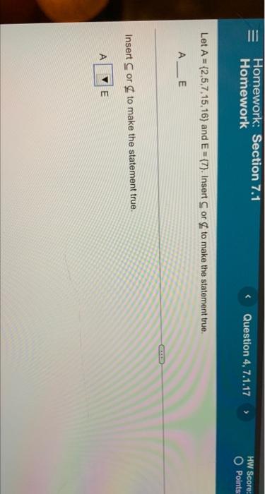 Solved Iii Homework Section 7 1 Homework Question 4 7 1 17