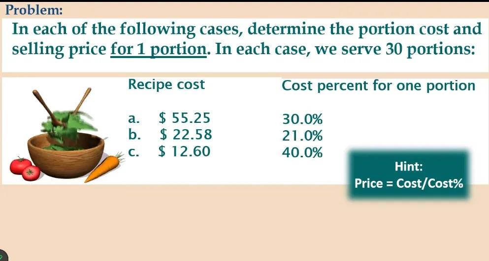Solved In each of the following cases, determine the portion | Chegg.com