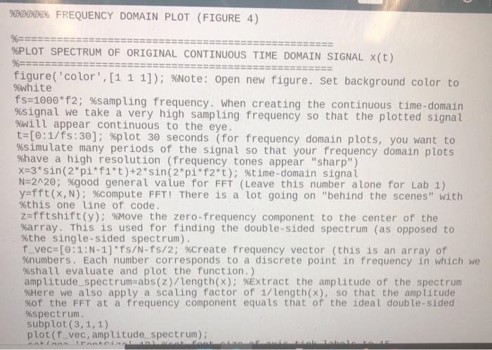 Solved 3. Please run the MATLAB code Sampling_Alias_3.m and | Chegg.com