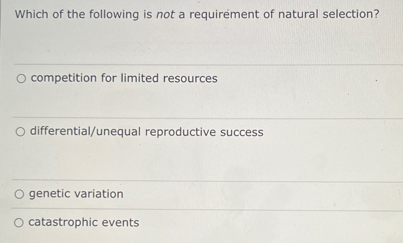 Solved Which of the following is not a requirement of | Chegg.com