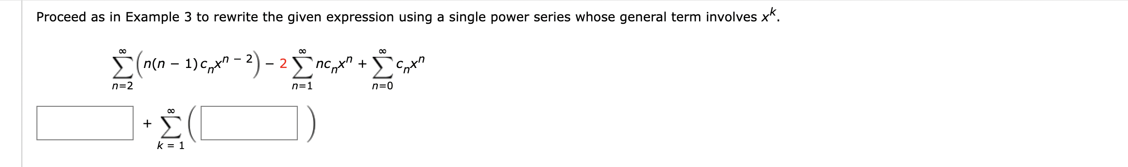 Solved Proceed as in Example 3 ﻿to rewrite the given | Chegg.com