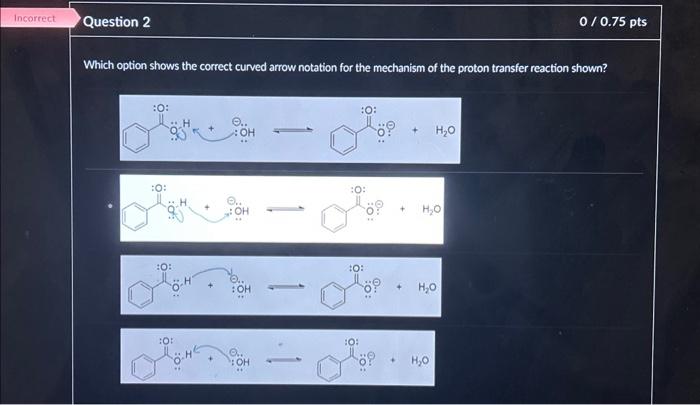 Solved Which option shows the correct curved arrow notation | Chegg.com