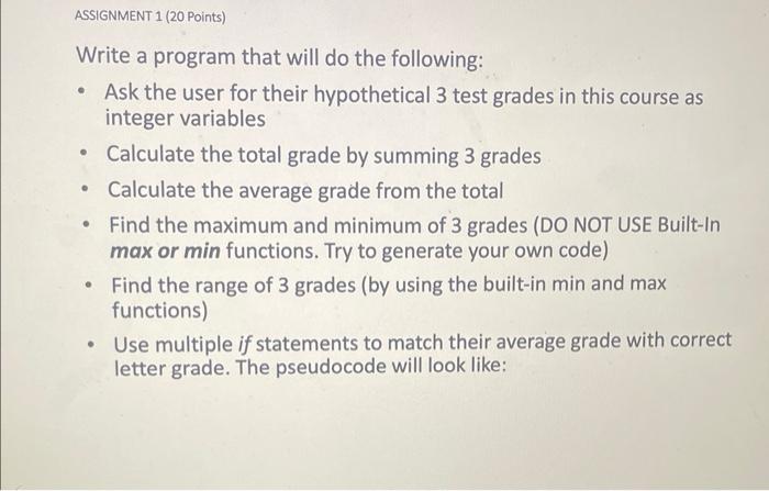 Solved - Exercise Objectives - Use single decision | Chegg.com
