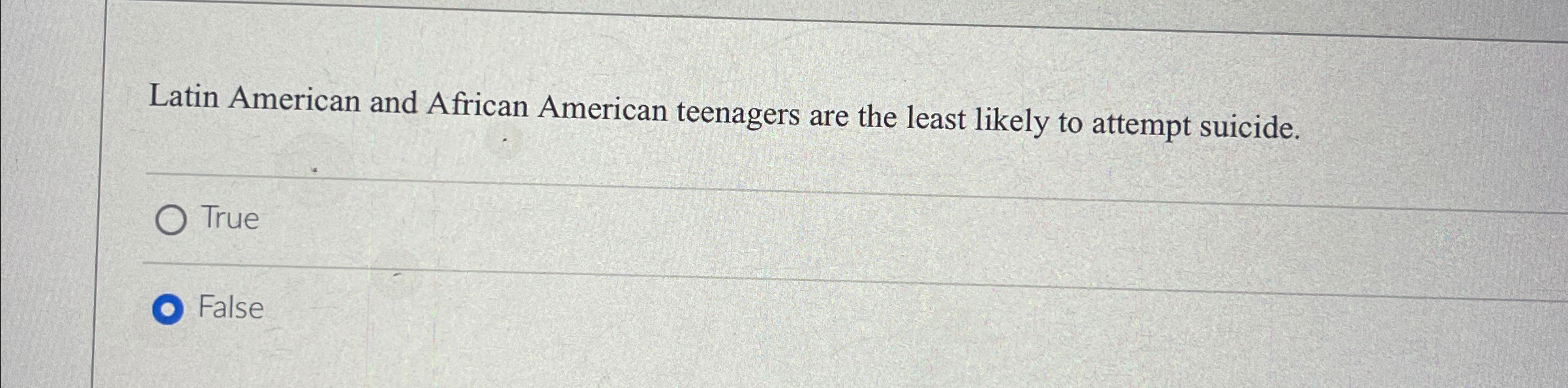 Solved Latin American and African American teenagers are the | Chegg.com