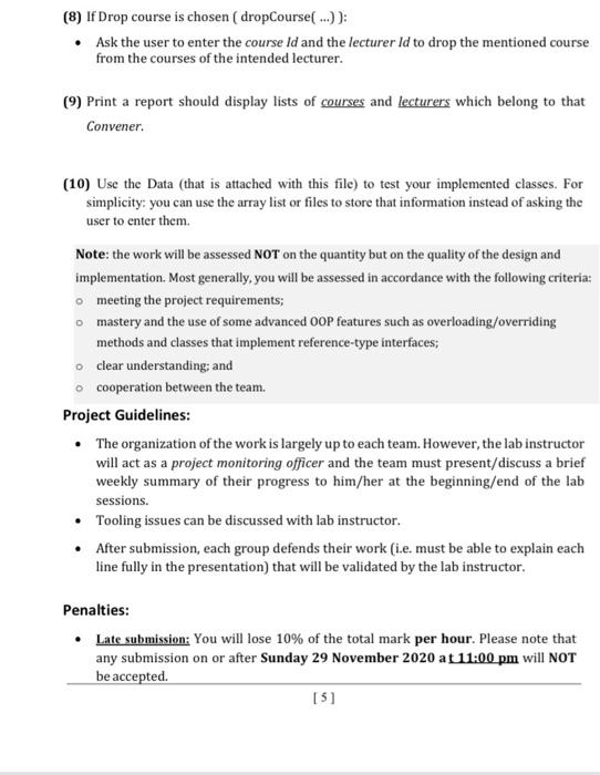 Solved Your Task Is To Program All The Following Points In 