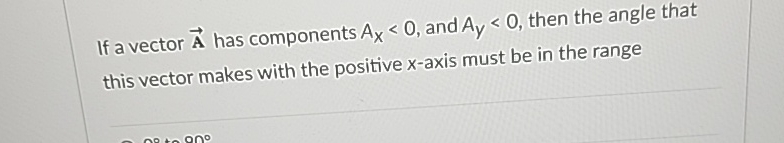 Solved If a vector vec(A) ﻿has components Ax