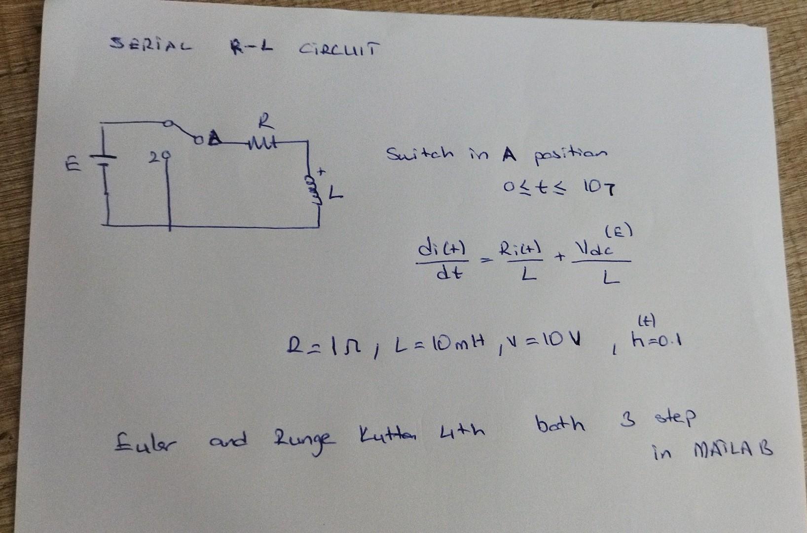 Solved euler and runge kutta 4th both 3 step solution in | Chegg.com