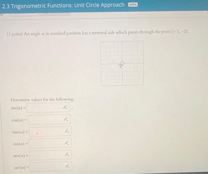Solved If the terminal point determined by t is (3/5,4/5), | Chegg.com