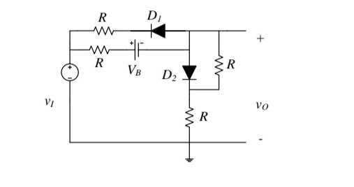 Solved Using the Ideal diode model, obtain the output | Chegg.com