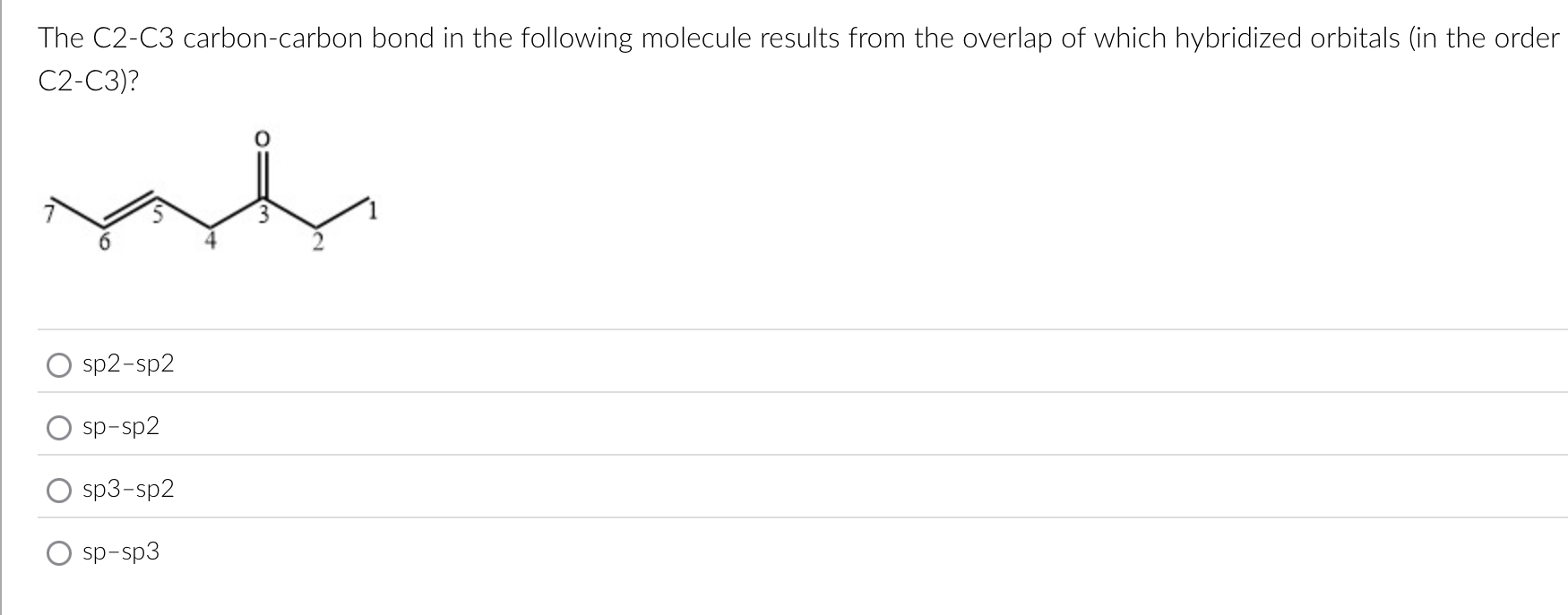 Solved The C2-C3 ﻿carbon-carbon bond in the following | Chegg.com
