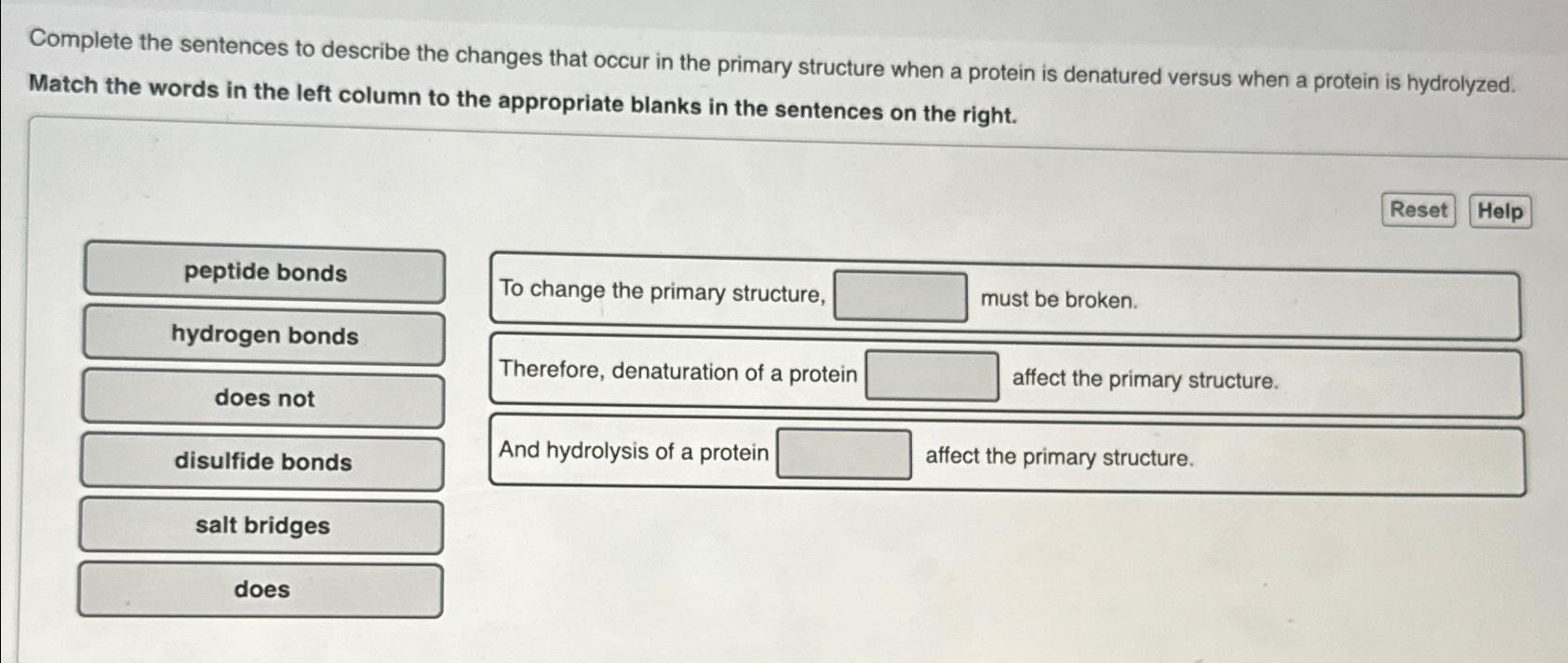 Solved Complete the sentences to describe the changes that | Chegg.com