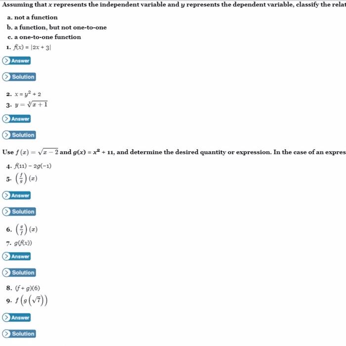 Solved Assuming that x represents the independent variable | Chegg.com