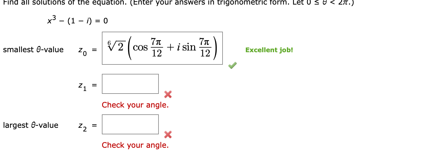 Solved Find all solutions of the equation. (Enter your | Chegg.com