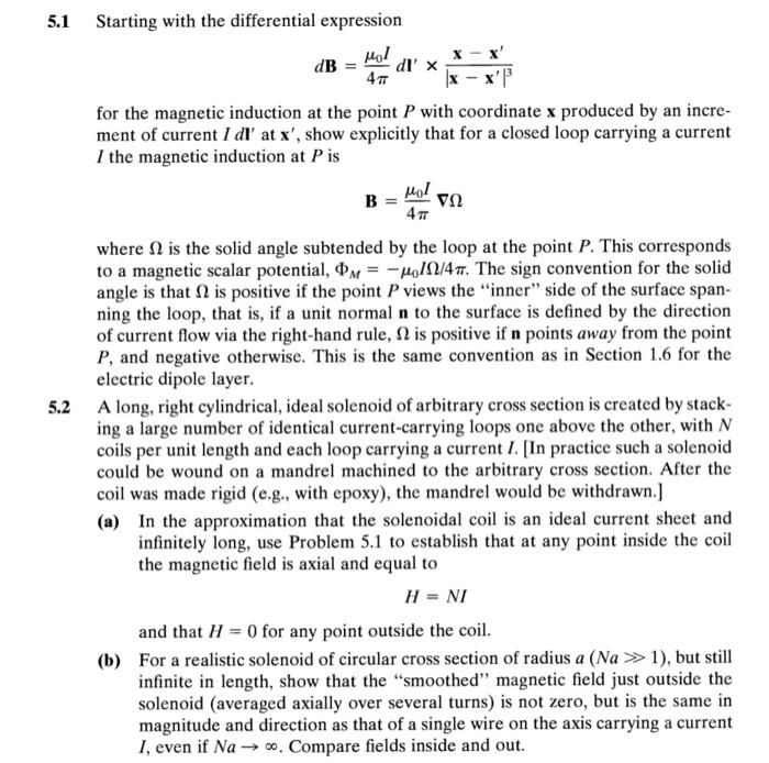Solved 5.1 Starting with the differential expression | Chegg.com