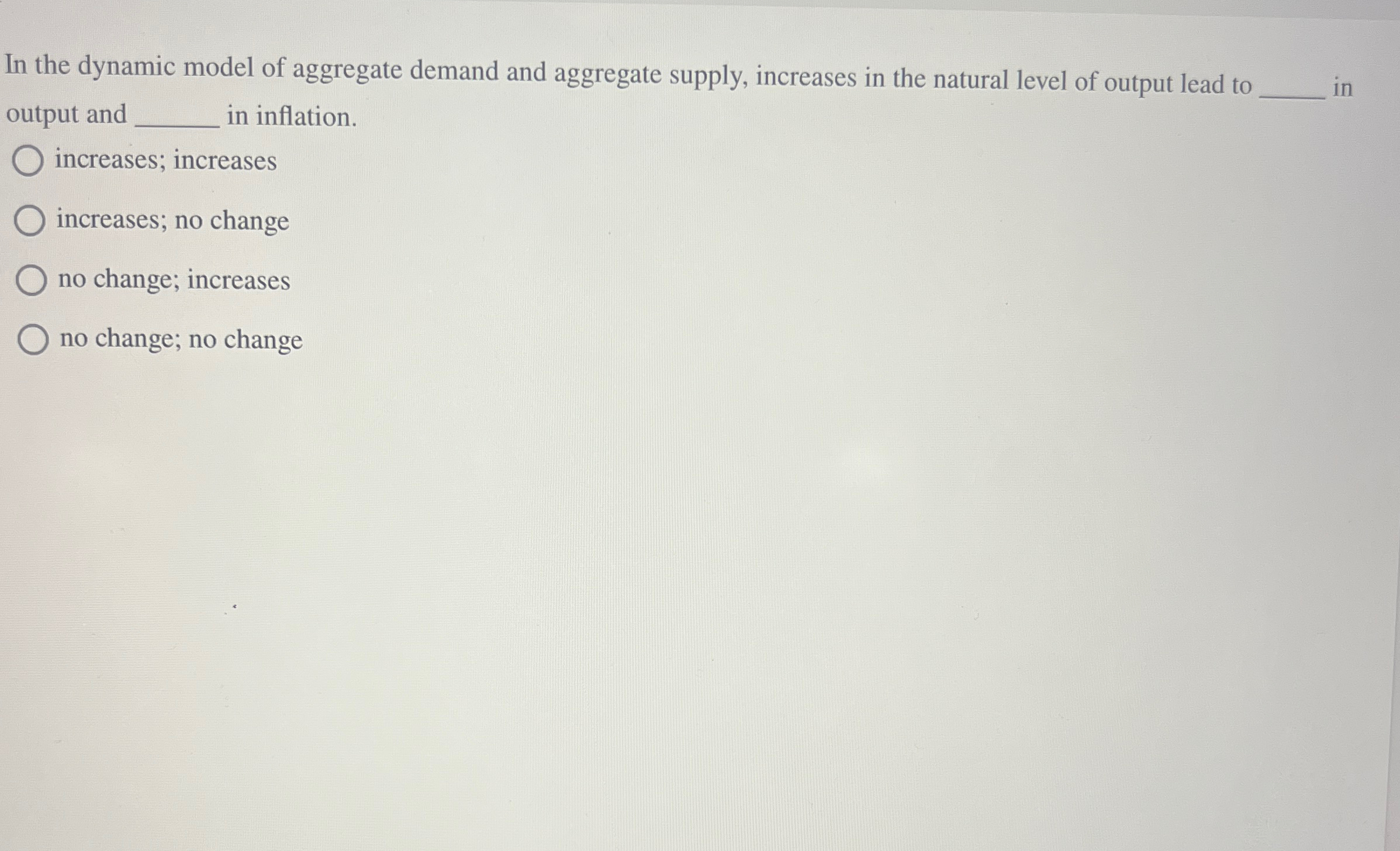 Solved In the dynamic model of aggregate demand and | Chegg.com