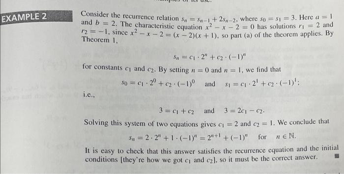 Solved Give an explicit formula for sn, where s0=3,s1=6, and | Chegg.com