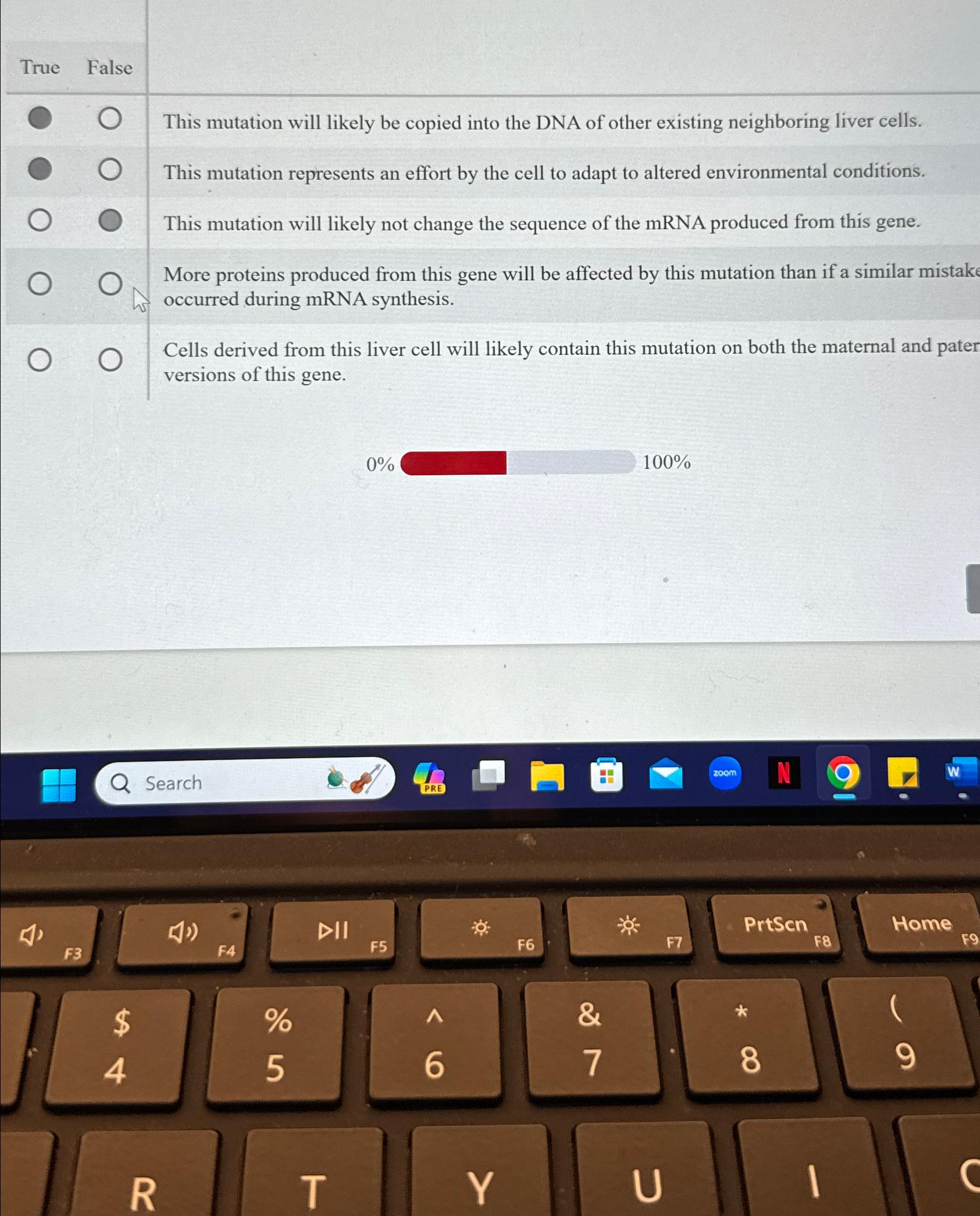 Solved True or false This mutation will likely be copied | Chegg.com