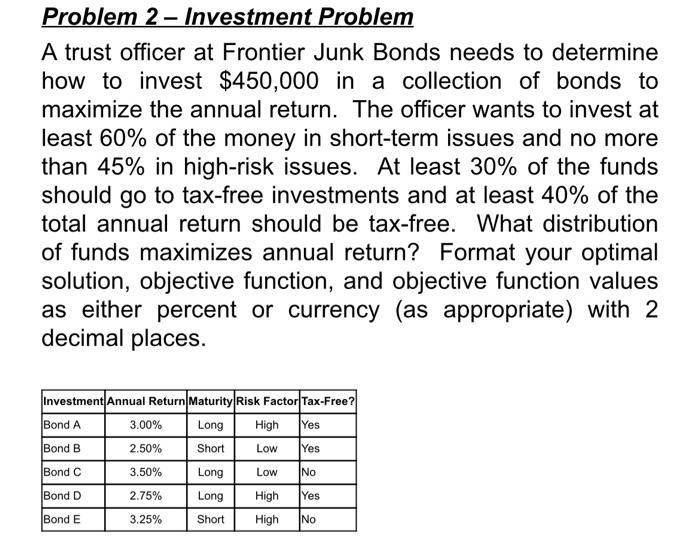 Solved Solve using excel solver. Show formulas and list | Chegg.com