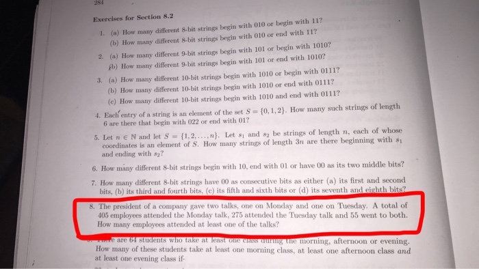 Solved Exercises for Section 8.2 1. (a) How many different | Chegg.com