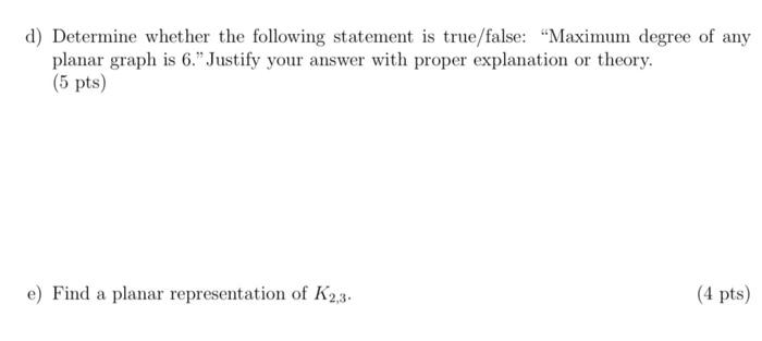 Solved Problem 3. (Sequence, Graphs) (22 pts) a) Find a | Chegg.com