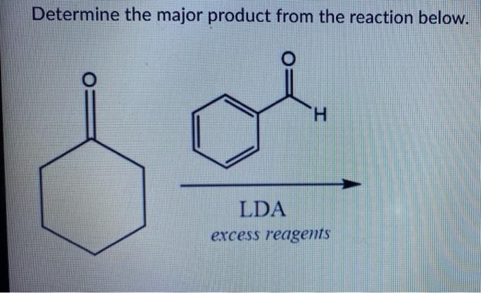 Solved Determine the major product from the reaction below. | Chegg.com