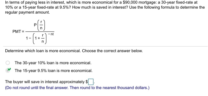 Solved In terms of paying less in interest, which is more | Chegg.com