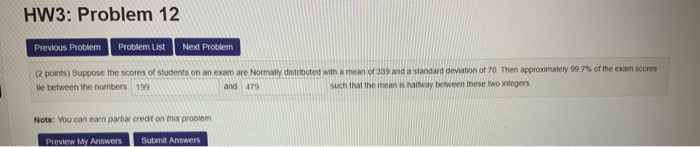 Solved HW3: Problem 12 Previous Problem Problem List Next | Chegg.com