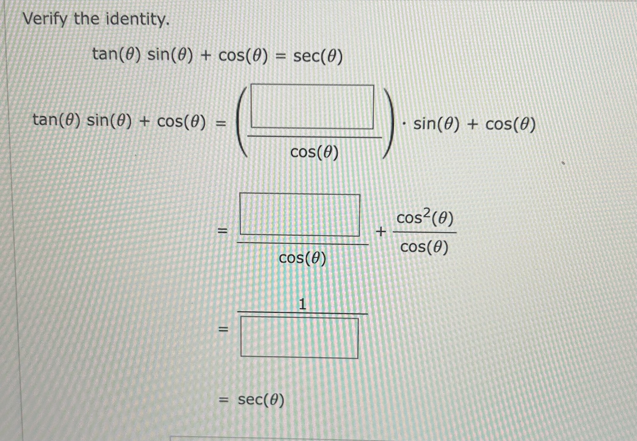 Solved Verify the | Chegg.com